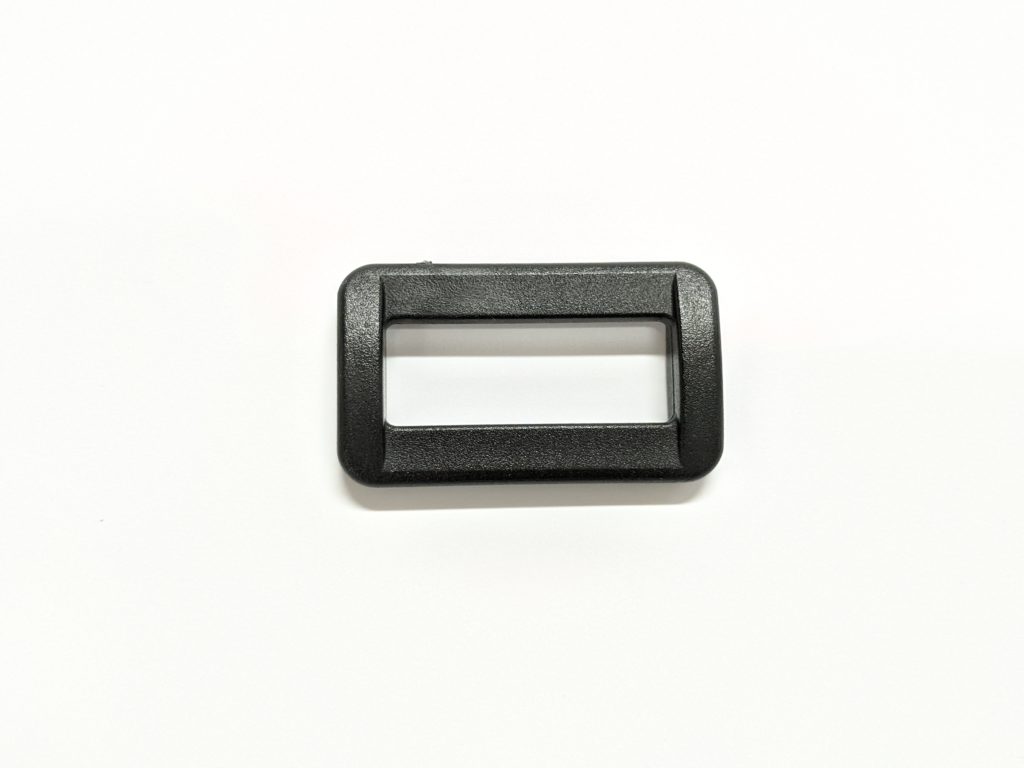 Plastic Rectangle Loop 25mm Black Art: M001 Recess 100/Bag - M.Recht ...