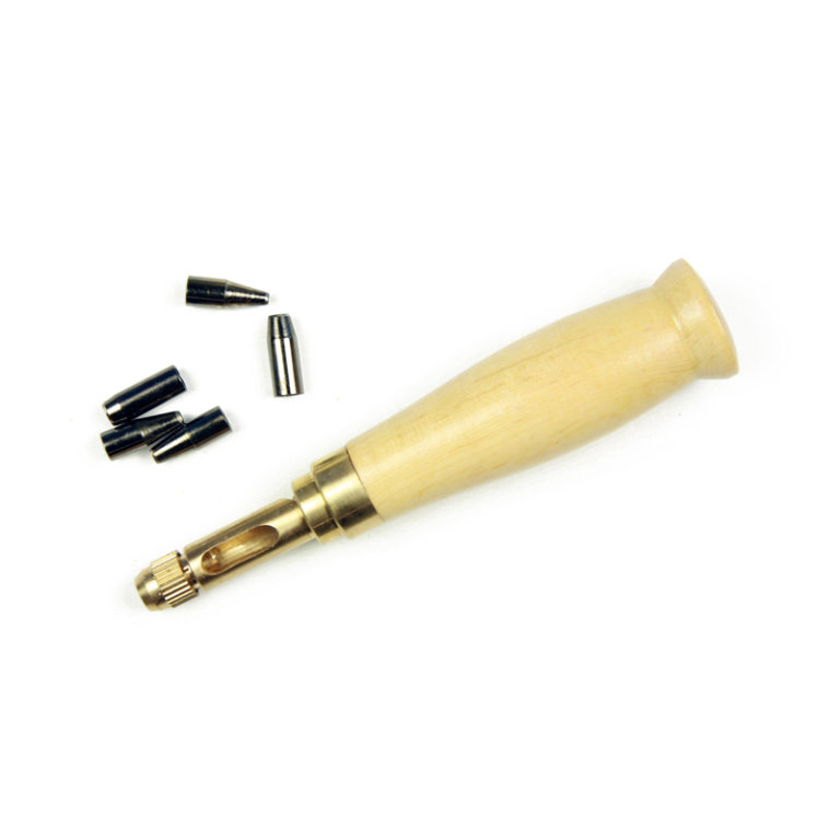 Wooden Punch adjustable hole sizes 2,3,4,5,6 mm - M.Recht Accessories